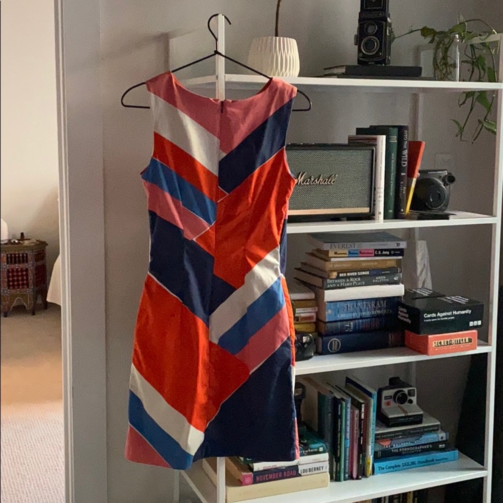 Serena & Lily Margaret Dress In Cubist Print - Gem